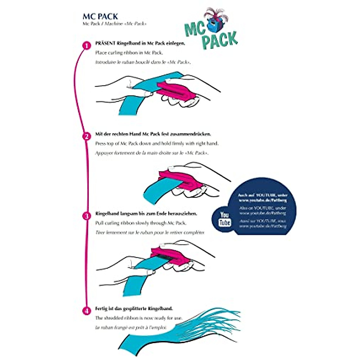 Morex Ribbon McPack Shredder Ribbon for Gift Wrapping, Birthday Gift Cards, Crafts, and Wedding Gifts