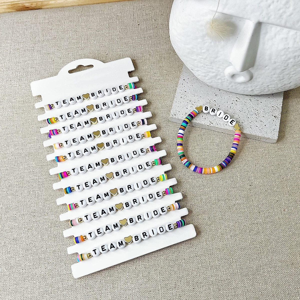 Qinstar 12 Pcs Bachelorette Party Favor Handmade Beaded Bracelet | Bridesmaid proposal gifts, Bachelorette Party Accessories, Bridesmaid Favors for Bridal Shower, Wedding Party