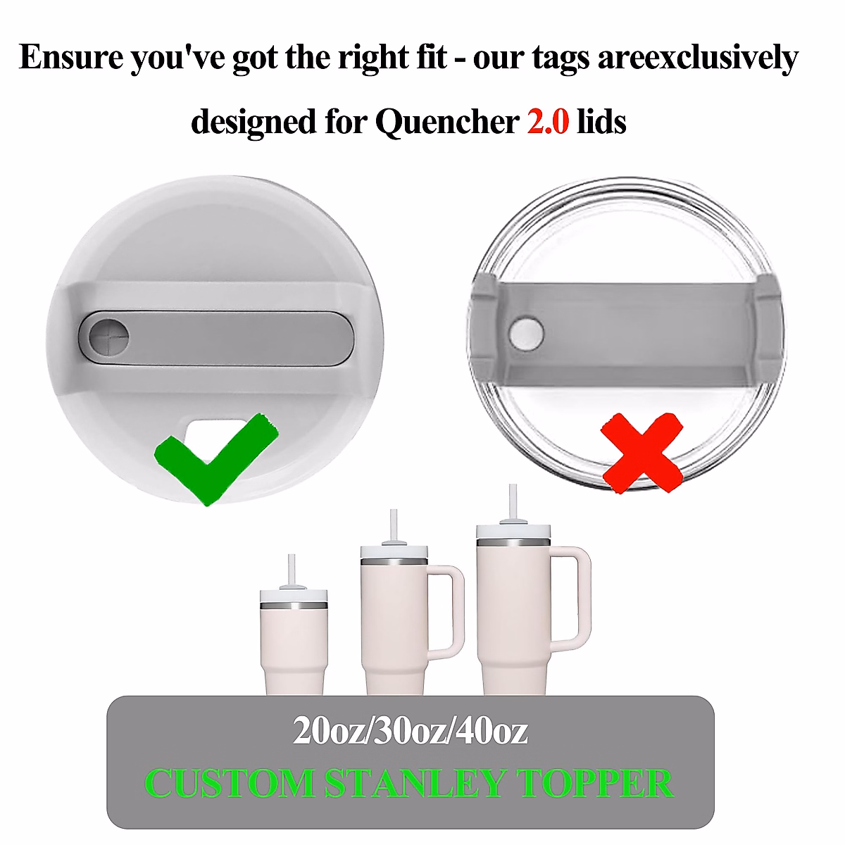 Personalized Name Plate for Stanley 20 30 40 Oz,Custom Name Tag for Stanley Cup - Raised Lettering - Customized Tumbler Name Plate,Tumbler Lid Topper (Glitter Scale + Glitter Stars)