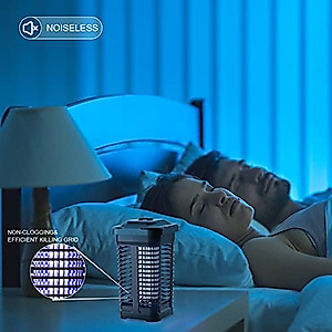 Bug Zapper - Powerful Electric Mosquito Zapper Fly Killer for Outdoor and Indoor - 4200V Metal Mesh, Insect Fly Trap Indoor Mosquito Killer for Home, Garden, Patio, Backyard (18W)