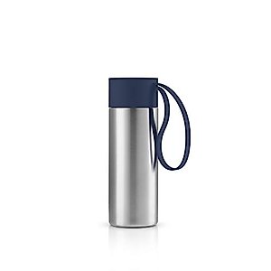 Eva Solo 350ml Stainless Steel Insulated Mug, Navy Blue, 20,7 x 7,8 x 7,8 cm