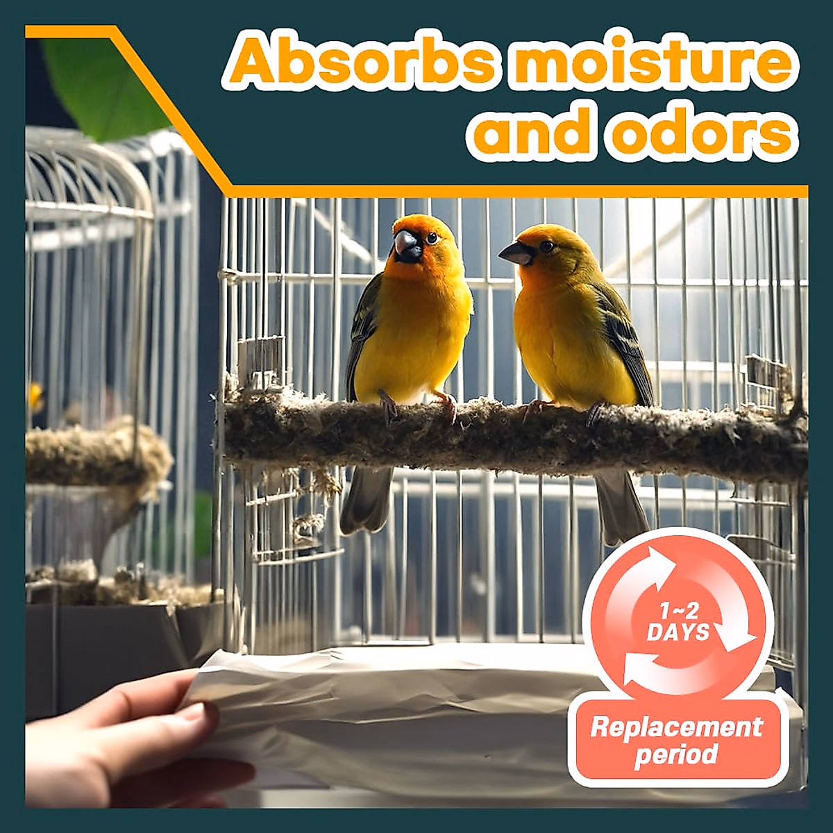 HA SHI Bird Cage Liner - 120 Acid-Free Newsprint Sheets, 31" x 21.5", 5.5 lb - Perfect for Packing, Pet Cages, Non-Toxic & Safe for Birds, Ideal for Crafts, Shipping, Moving