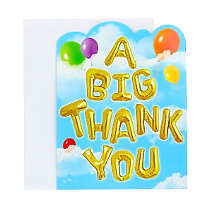 Iconikal Jumbo Greeting Card With Envelope, A Big Thank You, 11 x 14-Inch