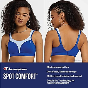 Champion womens Spot Comfort Full Support Sports Bra, Nude, 38DD US