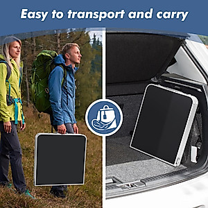 Camp Field Camping Folding Aluminum Table with Adjustable Legs for Outdoor Travel Beach, Backyards, BBQ, Party and Picnic Foldable Table