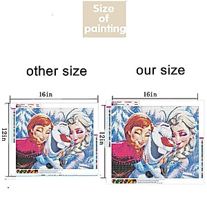 Dylan's cabin DIY 5D Diamond Painting - Full Drill Rhinestone Paint with Diamonds Home Wall Decor（Frozen/12x16inch