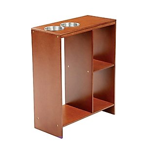 Sofa Table - (Console Table Modern Accent Side Stand Sofa Entryway Hall Display with Storage Shelf for Books)