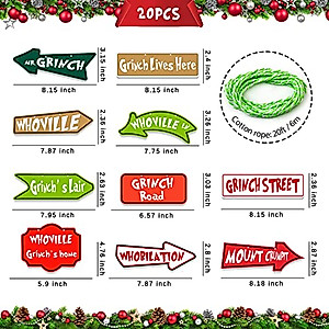 Christmas Tree Decorations, 20PCS Christmas Tree Hanging Ornament for Funny Xmas Ornaments Christmas Indoors Home Decor