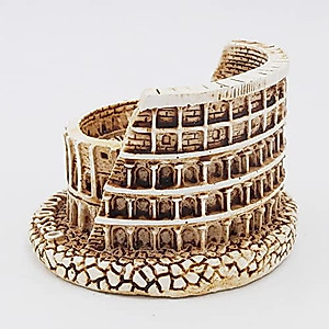 Kocris Casa Rome Colosseum Fish Tank Decorations Ancient Arena Amphitheatre Roman Reptile Turtle Lizard Spider Tanks Terrarium Building Décor Ornament Pet