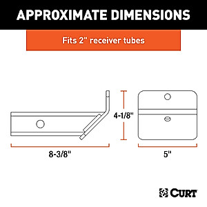 CURT 31007 Trailer Hitch Skid Plate for 2-Inch Receiver