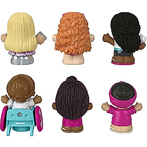 Fisher-Price Little People Barbie Toddler Toys Figure 6 Pack For Preschool Pretend Play Ages 18+ Months