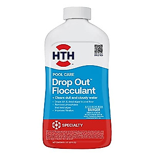 HTH 67080 Swimming Pool Care Drop Out™ Flocculant - Clears Cloudy Water Fast