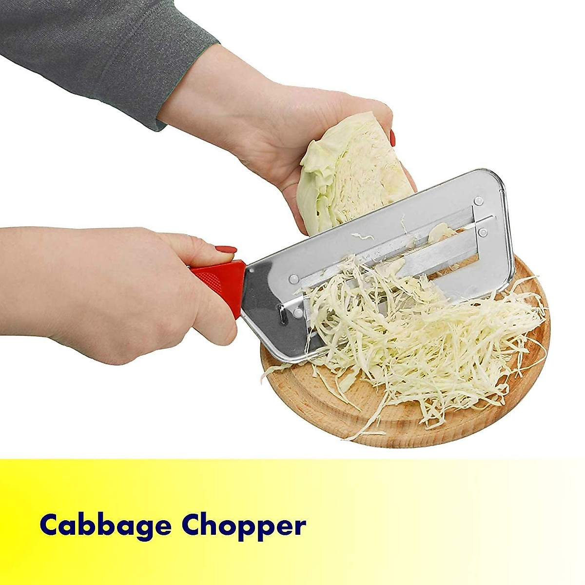 Cabbage Kitchen Knife Slicer Chopper Shredder Sauerkraut Cutter Coleslaw Grater Mandoline Slicer
