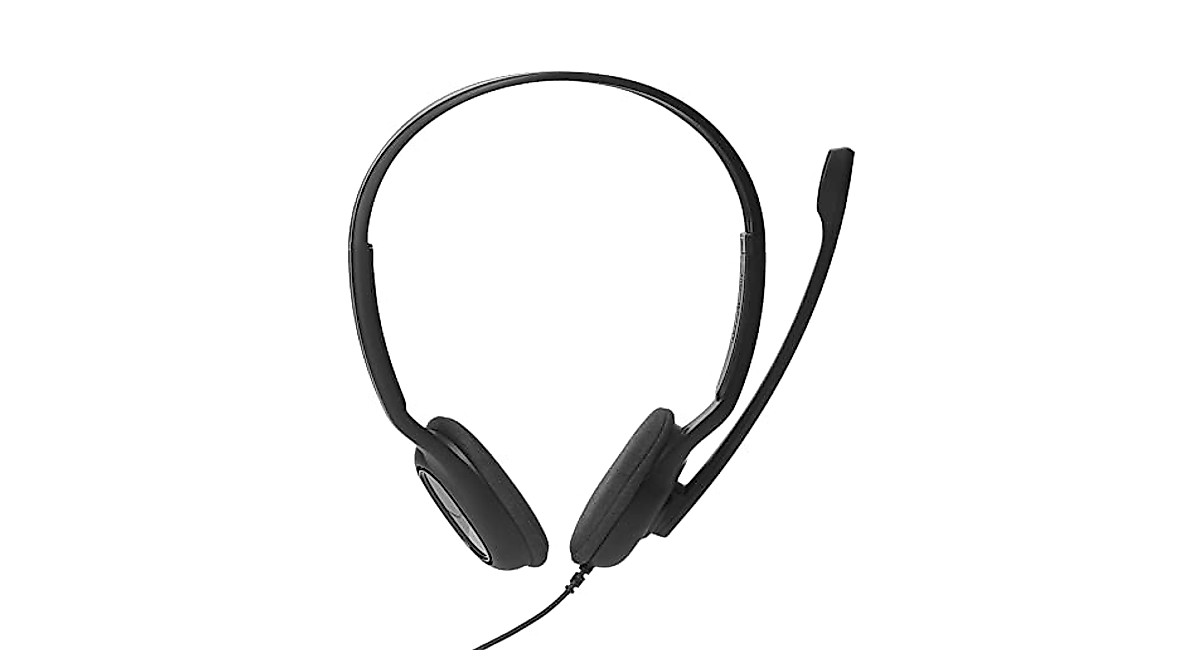 AmazonCommercial Wired USB Headset - Clear Sound & Comfort