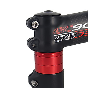 PLATT Bike Headset Spacer Aluminium Alloy Bicycle Stem Headset Spacers Fit 1 1/8-Inch Stem for MTB BMX Road Bikes 2/3/5/10mm(Red 7PCS)