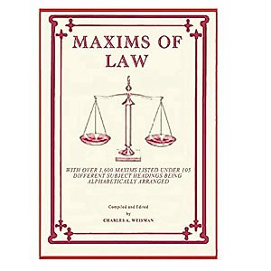 Maxims of Law: - An English Version -