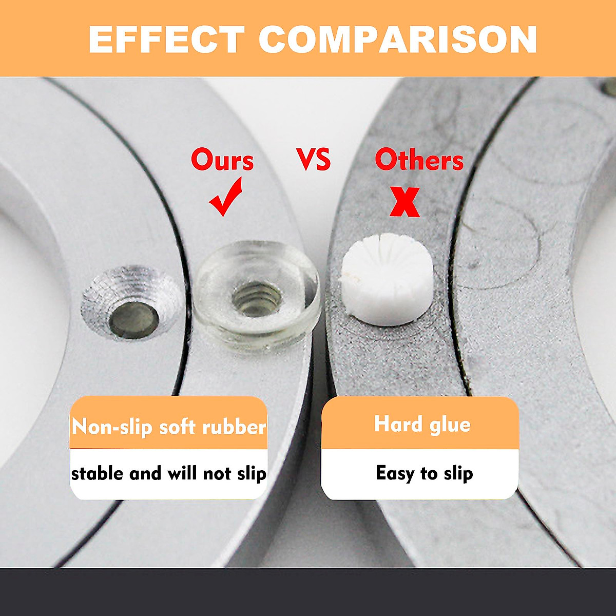 Lazy Susan Bearing, Heavy Duty Aluminium Alloy Turntable Bearing Swivel Plate Lazy Susan Rotating Bearing Round Smooth Swivel Turntable Hardware for Dining Table, 8"