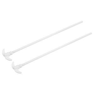 MECCANIXITY PTFE Electric Stirring Rod 300x52mm Overhead Stirrer Mixer Shaft with Foldable Paddle for Lab 2Pcs