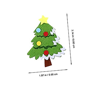 Totority Felt Applique Ornament Kits 10pcs Christmas Ornaments De para Merry Christmas Ornaments Felt Christmas Tree Ornament Merry Christmas Hanging Christmas Non-Woven Fabric Decoration