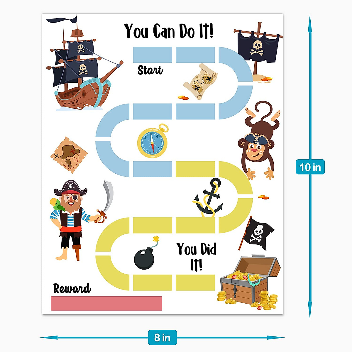 Pirate Themed Chore Chart for Kids - Reward System
