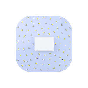 Bonlux 2D Retrofit Flat Panel LED Light Bulb GR10q 4-Pin Base - 18W 2D Square 4-Pin GR10q LED Lamp (28W 2D Linear Fluorescent Light Equivalent), Daylight 6000K, Remove/Bypass The Ballast