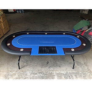 Yuanhe Poker Chip Tray Rack - Blackjack Casino Poker Table Dealer Chips Tray with 2 Card Slots, 350-Chip Capacity