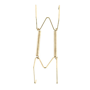 Plate Hangers,Dish Spring Holder Metal Hanging Holder,Wall Fixed Invisible Hook Display Plate Stainless Steel Decorative Wire Plate Holders(8 inch)