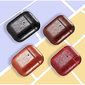 ProCarrier AirPods Protective Shockproof Silicone Matte Wired or Wireless case Cover with Keychain and Visible LED Compatible with Apple AirPods 1 and 2