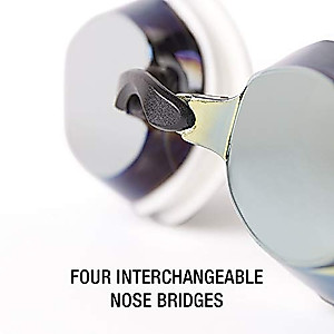 Speedo Unisex-Adult Swim Goggles Vanquisher Extended View, Mirrored Red/White/Blue/Grey