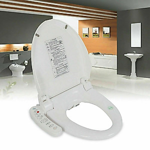 White Electric Electric Bidet, Smart Bidet Toilet Seat Automatic Elongated Heated For home bedroom office hotel bathroom