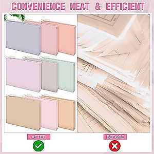 Yaomiao 24 Pack Hanging File Folders Letter Size Expanding File Folders with 1 Inch Expansion Hanging File Folders for Filing Needs(Bright Color)