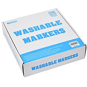 Rarlan Washable Markers Bulk, Markers for Kids, Bulk pack, 8 Colors, 160 Count