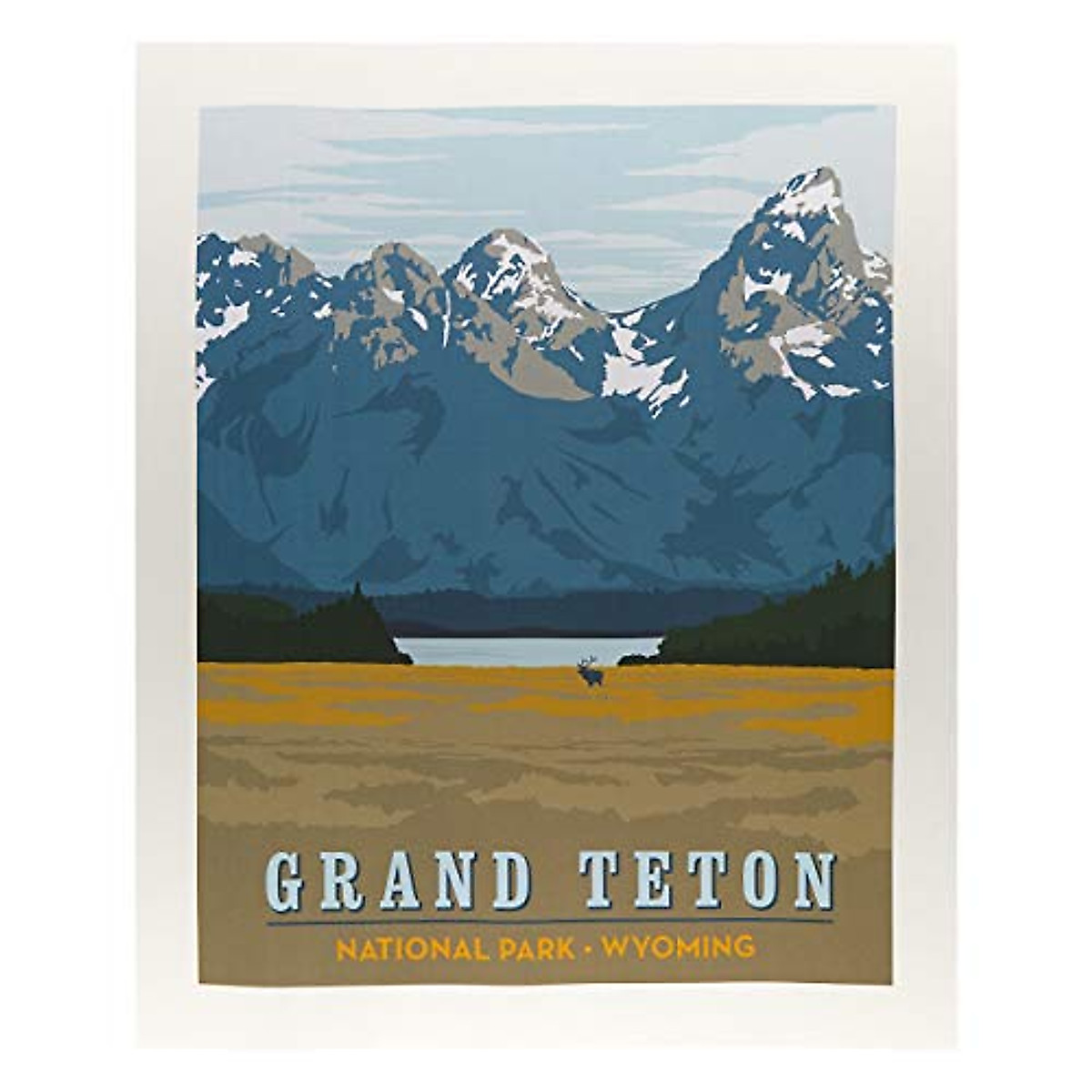 Riley Blake National Parks Grand Teton 36" Panel Multi, Fabric by the Yard