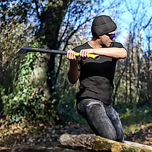 LEXIVON V28 Chopping Axe, 28-Inch Lightweight Fiber-Glass Composite Handle & Ergonomic TPR Grip | Protective Carrying Sheath Included (LX-V28)