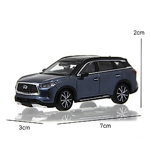 Infiniti 2022 QX60 1：64 Scale Diecast Model Car for Adults Collection Blue