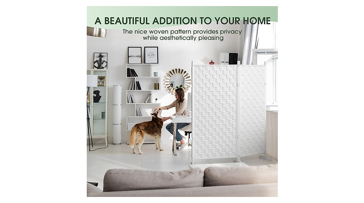 2 Panel Room Divider - Stylish Privacy Screen