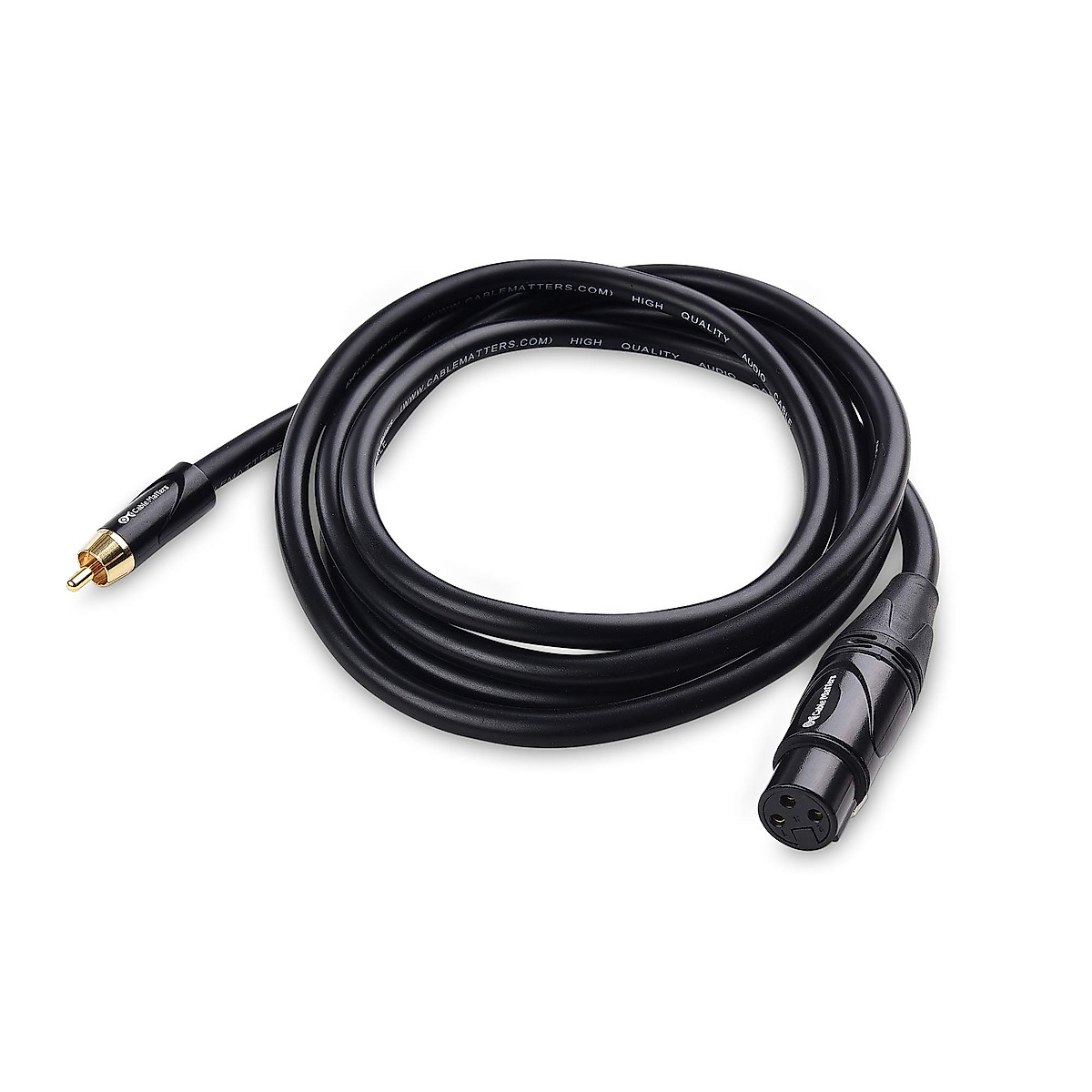 Cable Matters Unbalanced XLR to RCA Cable/Female XLR to Male RCA Audio Cable - 6 Feet