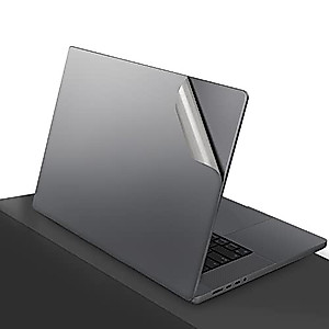 VFENG Premium 6-in-1 3M Protective Skin Decals for 2021~2023+ MacBook Pro 14.2-inch 14" M1 M2 M3(Model: A2442/A2779/A2992/A2918) with 2 Pack Screen Protector-Gray
