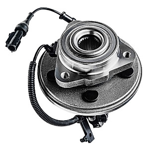 Detroit Axle - Front Wheel Bearing Hubs for 06-10 Ford Explorer Mercury Mountaineer, Replacement 2006 2007 2008 2009 2010 Explorer Sport Trac Wheel Bearing and Hubs Assembly Set, Pair Hubs