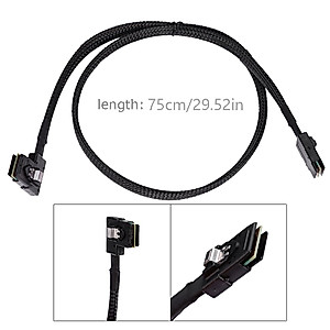 M246M 0M246M 90 Degree Right Angle SAS-A SAS-B SATA Cable for DELL POWEREDGE R310 R710 H700 (Pack of 2)