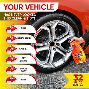 ShineN9 All-Purpose Cleaner – Professional Power Car Cleaner Spray – Multipurpose Exterior Interior Car Cleaner for Upholstery, Leather, Vinyl, Rims – Fast and Easy Car Cleaning for Grease, Stains, Dirt