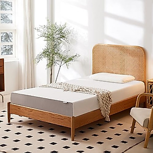 Amazon Basics HKSP01008F Plush Memory Foam Bed Mattress, Full, White/Grey, 75 x 54 x 8 inches