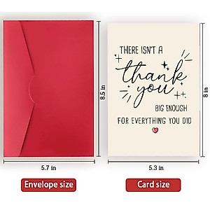 Funny Thank You Card, Thank You Card for Men Women, Thank You Gifts Card for Teacher Boss, Happy Appreciation Card for Him Her