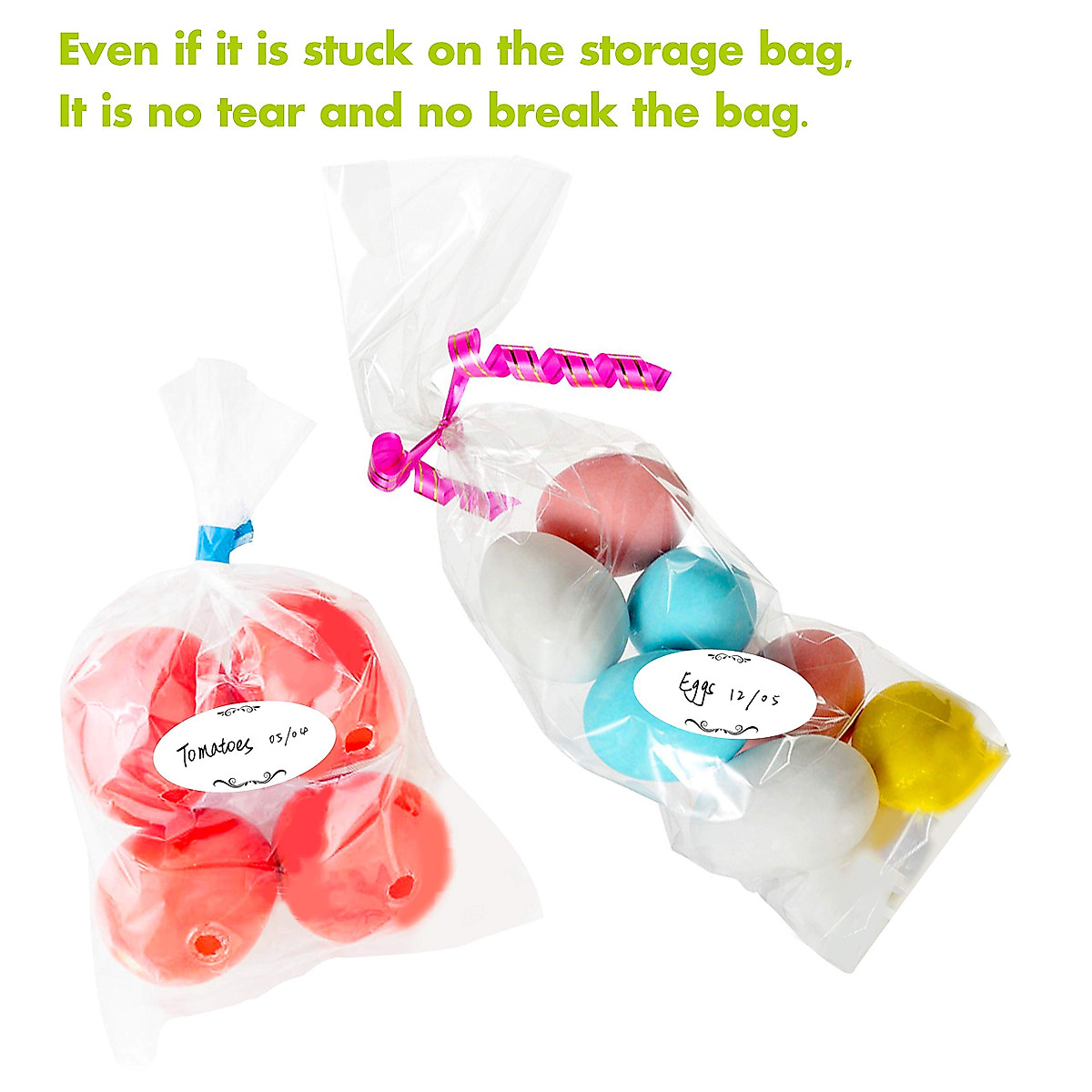 500 Removable Freezer Pantry Canning Labels Set Water Oil Resistant with Perforation Line for Food Containers Jars Kitchen Restaurant Storage Organization