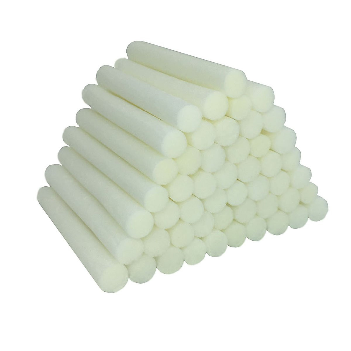 BINHAI 50-Pack Car Diffuser Sponges Refill Sticks Filter Wick Replacements, Absorbent Sponge Sticks, 2.75 X 0.31 Inch for Car Humidifier Diffuser and Mini Humidifier Ultrasonic Aroma Diffuser