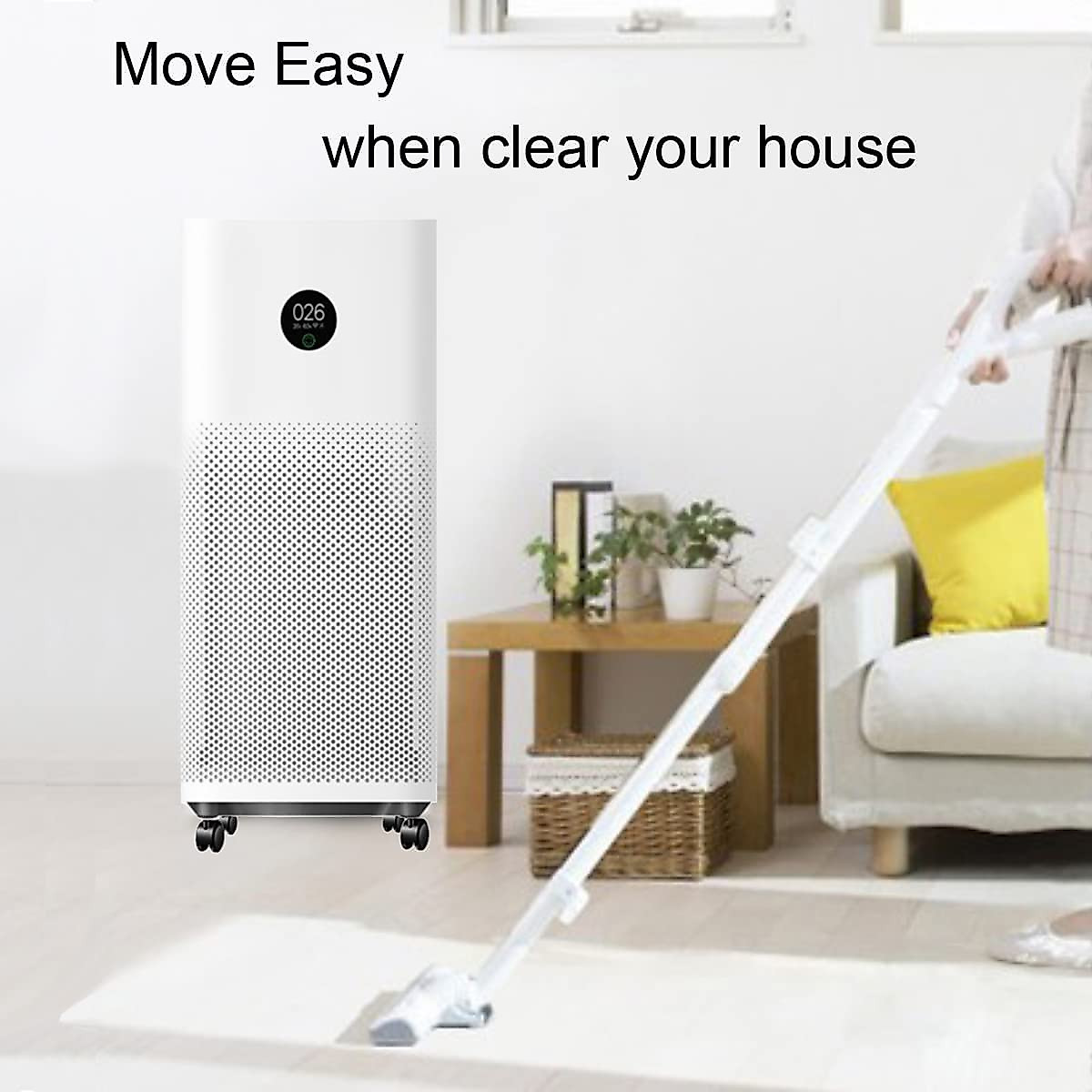 DOLANDE Air Purifier Base Wheel for Mi Air Purifier 3H 3 3C 2 2S Moblie Roller Caster Wheels for Xiaomi MiJia Air Purifier (Set of 4 Pcs)