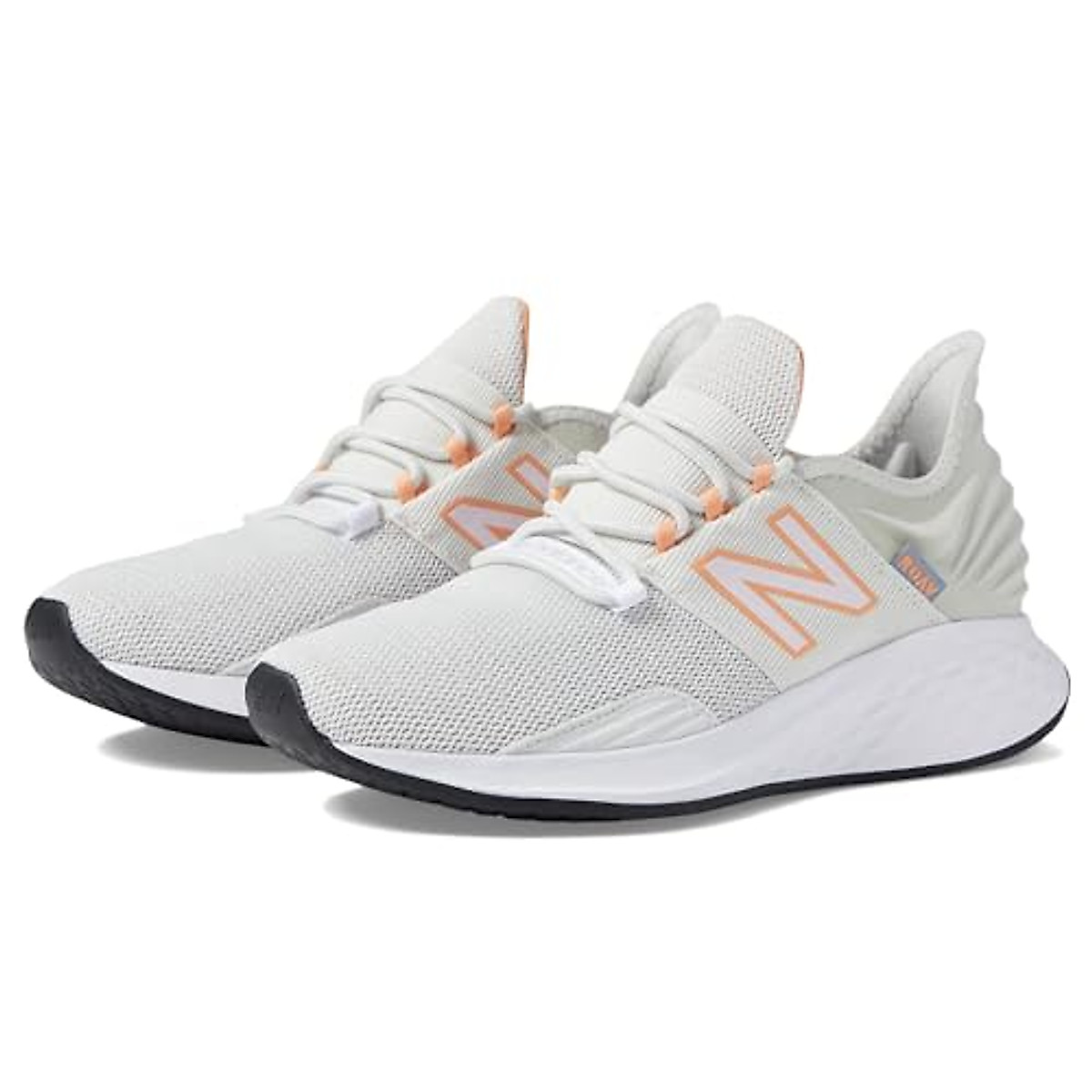 New Balance Women's Fresh Foam Roav V1 Running Shoe, Nimbus Cloud/Peach Glaze/Dusk Blue, 8.5 Wide