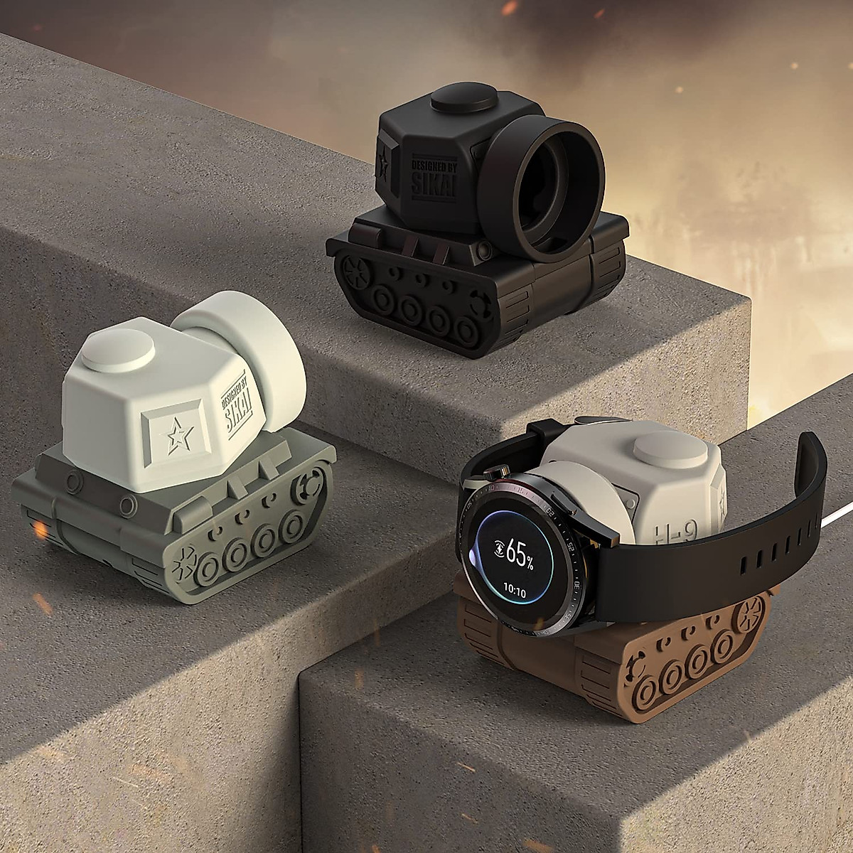 for Huawei GT Watch Charger Stand Compatible with Huawei GT3/GT3 Pro,GT Cyber/Watch 3/3Pro,GT2 Pro,Watch D,GT Runner,GT 2022,Watch Buds Silicone Charging Dock,Nightstand Mode,Home/Office Use