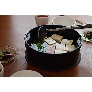 Japanese Donabe Clay Pot, Seto-mono, 1450ml, Modern Design, White, Handcrafted in Japan