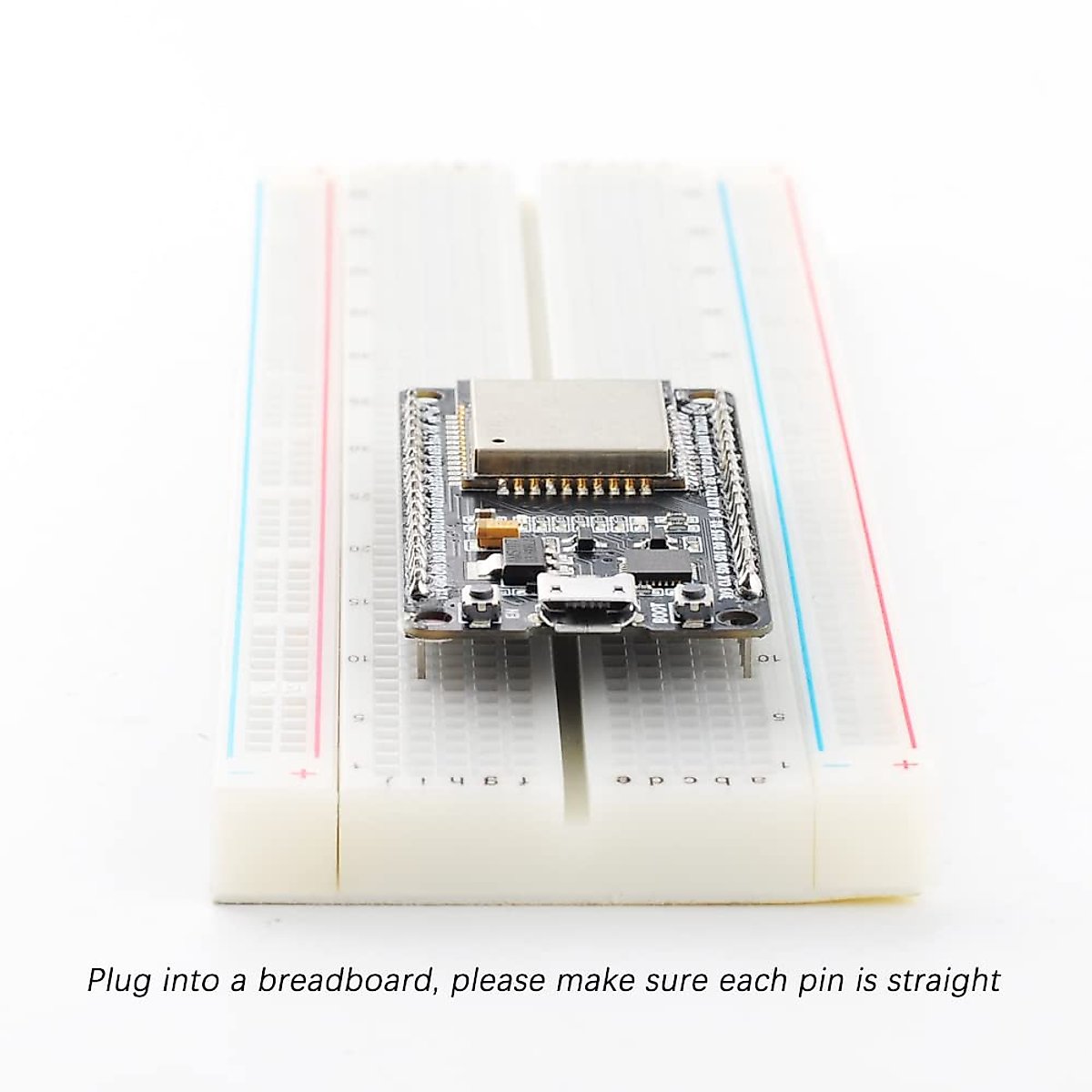 DIYmall DEVIT V1 ESP32-WROOM-32 Development Board ESP32 ESP-32S WiFi+BT BLE Dual-core Dev Module CP2102 forArduino DOIT(Pack of 2PCS)
